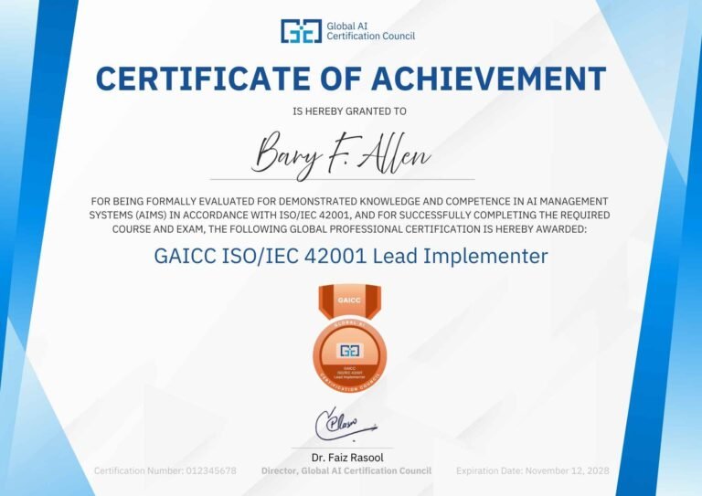 ISO/IEC 42001 Lead Implementer Course | Build AI Governance Expertise